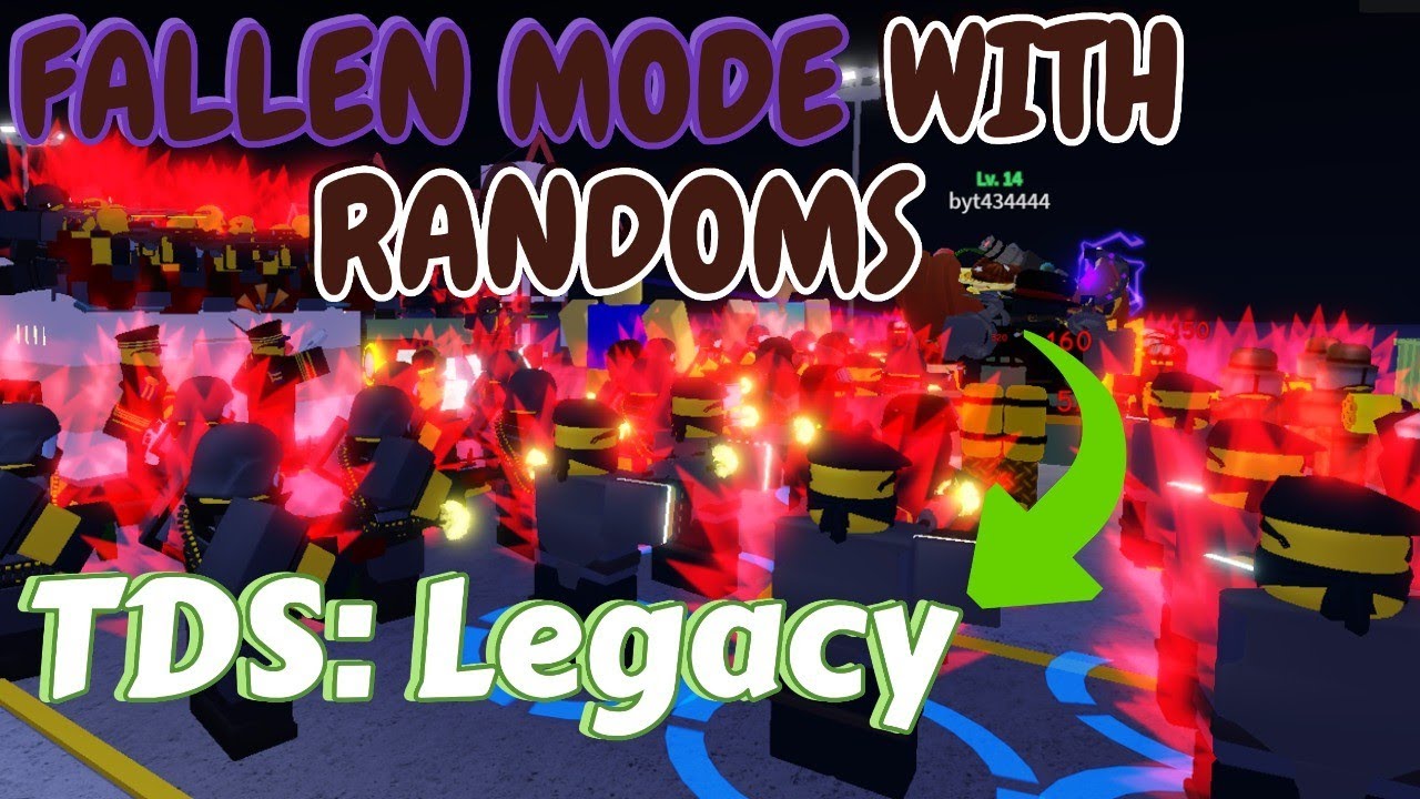OLD TDS GAMEPLAY. Fallen Mode With Randoms! | TDS: Legacy - YouTube
