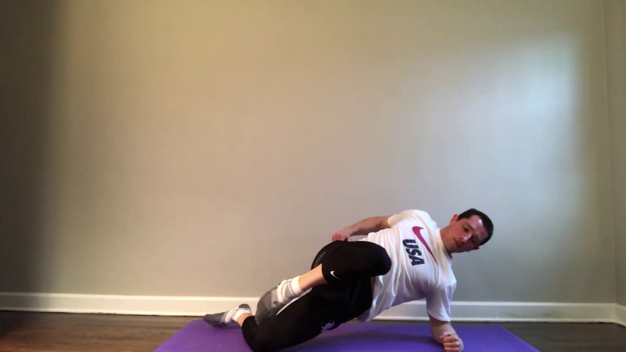 Sprinter Side Glute Bridge - YouTube