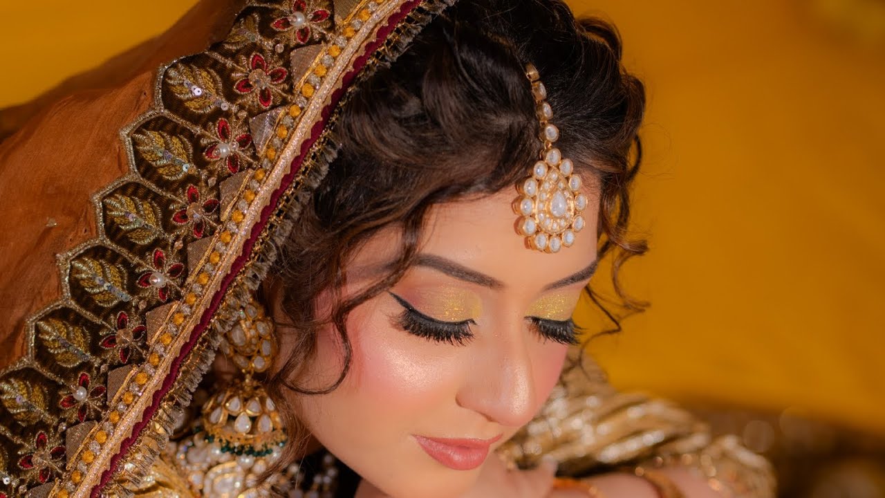 Mehndi Bridal Signature Makeup tutorial step by step| Farah Salon ...