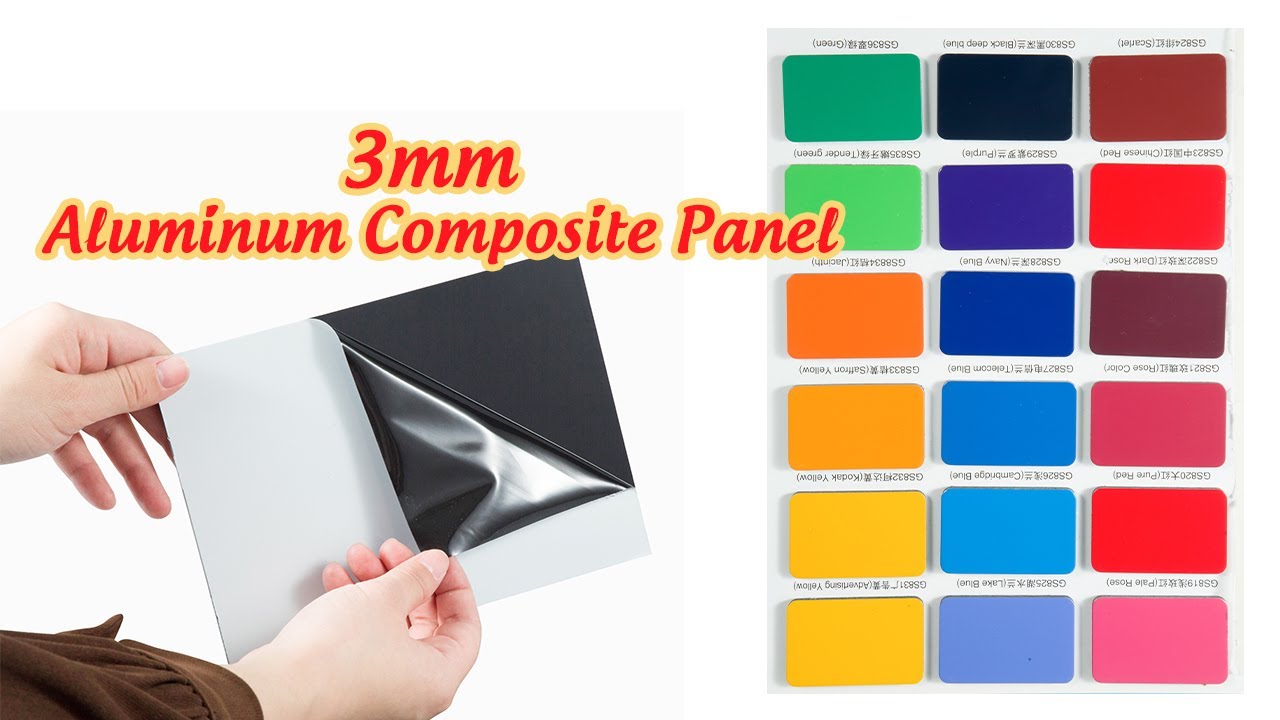 3mm ACM ACP PVDF Brushed Aluminum Composite Panel - YouTube