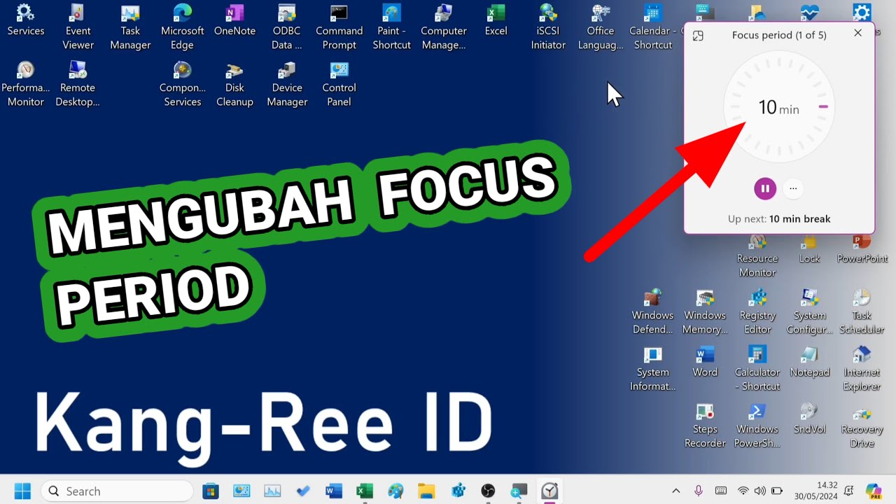 Cara Mengubah Waktu Focus Period Yang Ada di Mode Focus Windows 11 ...