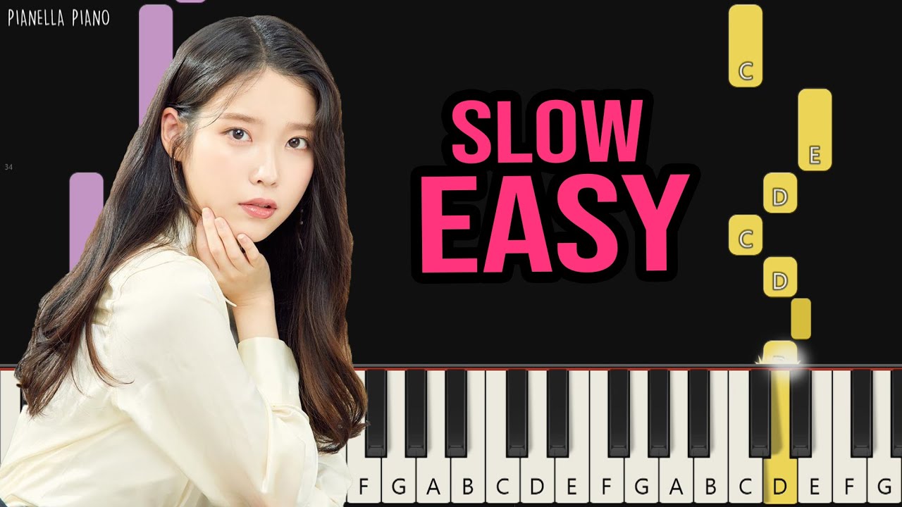 IU - Blueming | SLOW EASY Piano Tutorial by Pianella Piano - YouTube
