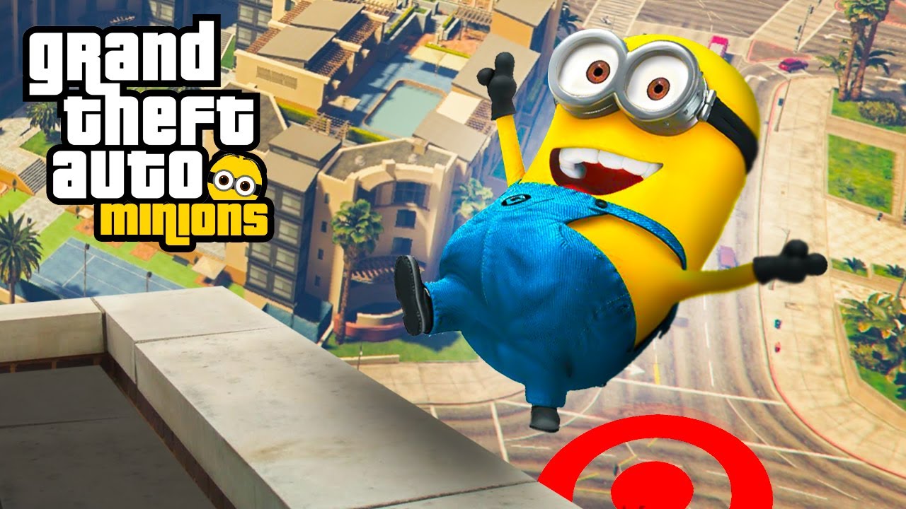 MINIONS in GTA Online (chaos EVERYWHERE!) - YouTube