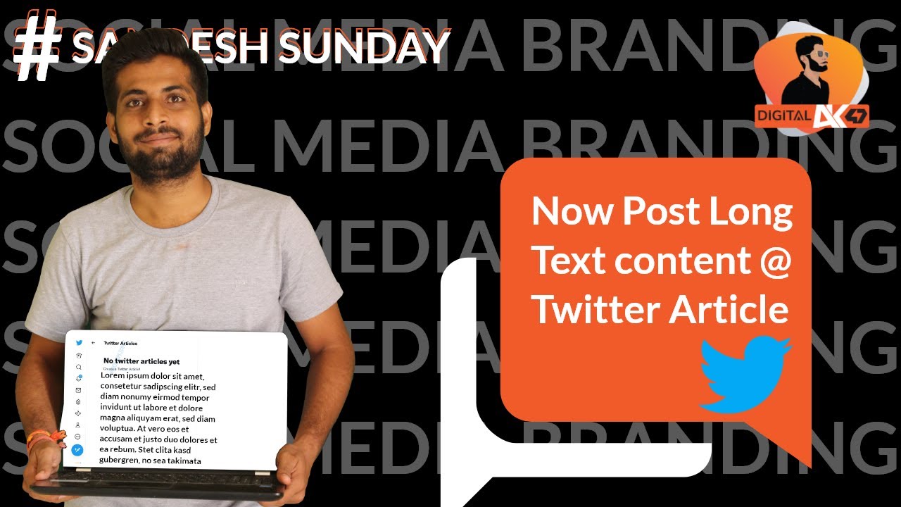 How to Post Long text on Twitter | Twitter Articles #twitter # ...
