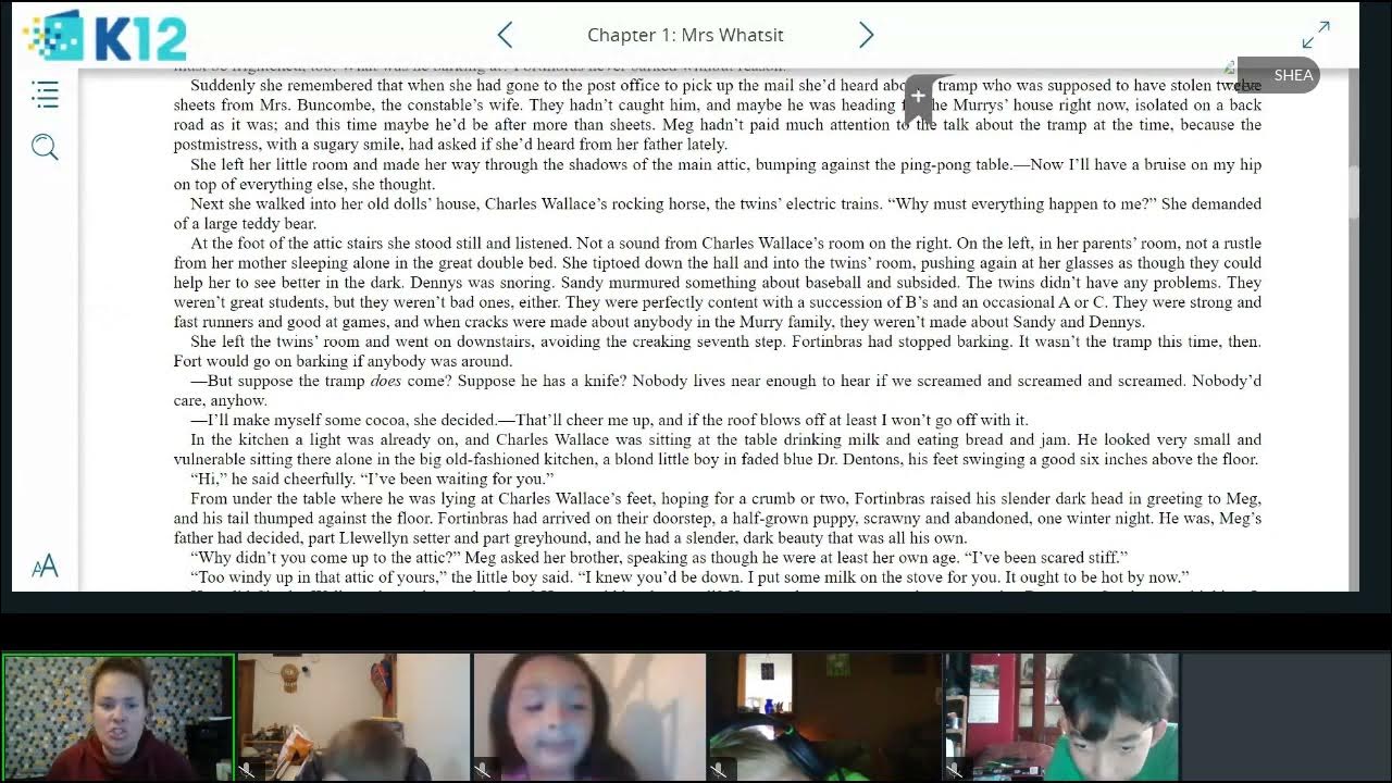 A Wrinkle in Time- Chapter 1 - YouTube