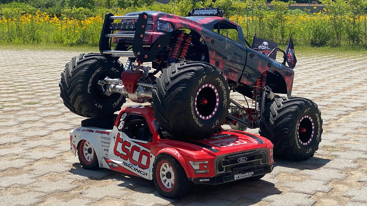 BIGGEST RC MONSTER Truck in the World (Primal RC - Raminator) - YouTube