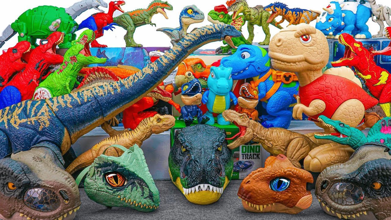 Jurassic World Unboxing Review ASMR | Dino Mask Brachiosaurus ...