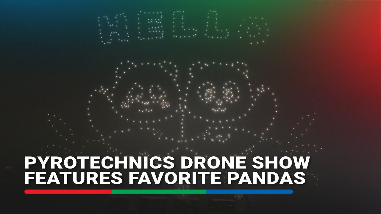 Pyrotechnics drone show features favorite pandas | ABS-CBN News - YouTube