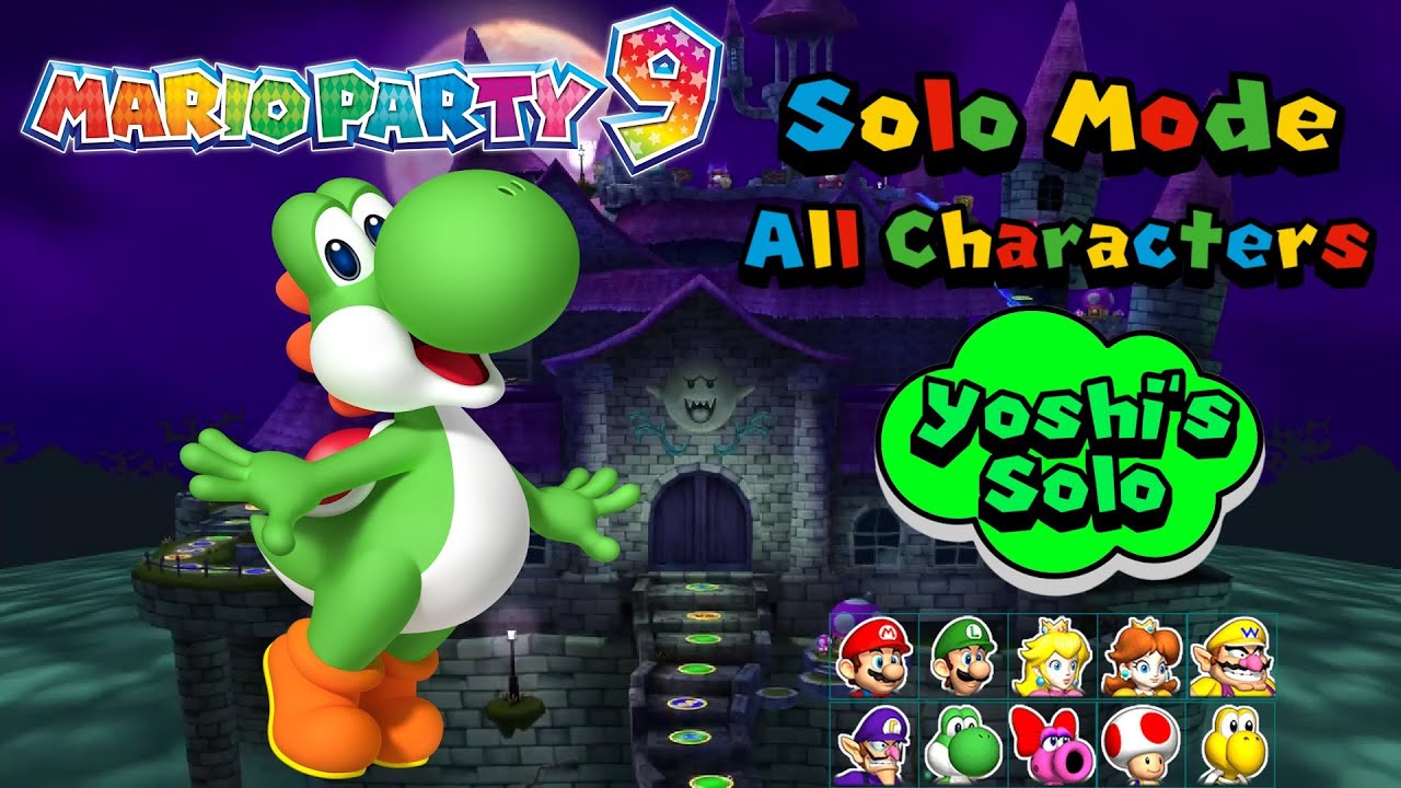 Mario Party 9 - Solo Mode - All Characters Playthrough - Part 3 Yoshi's ...