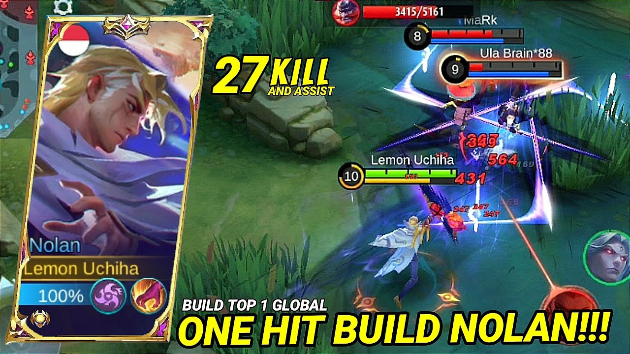 27 KILL+ASSIST - ONE HIT BUILD NOLAN CRAZY CRITICAL DAMAGE! BUILD TOP 1 ...