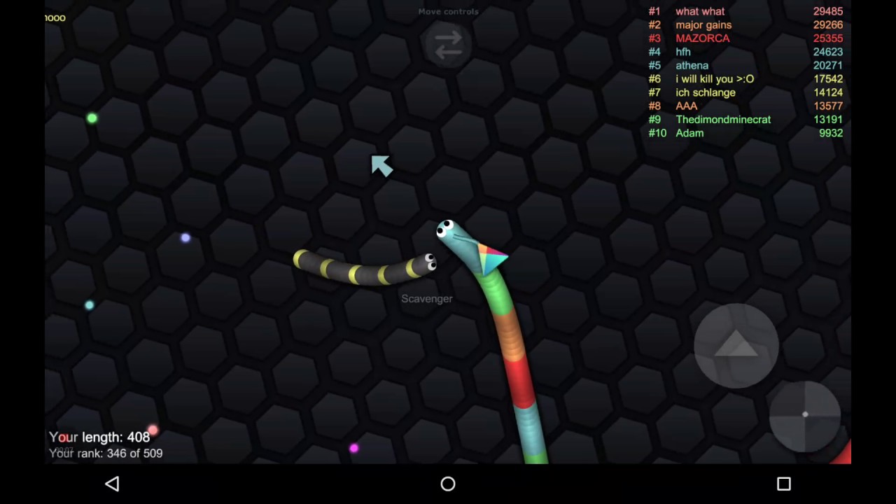 Slither io last gameplay I will now play roblox! - YouTube