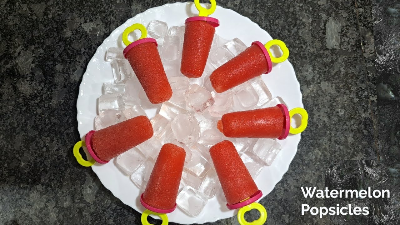 How to make Watermelon Popsicles Recipe | Watermelon Ice Cream ...