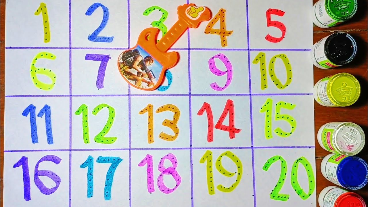Counting Numbers | write and read numbers | 123 learning for kids | 1 ...