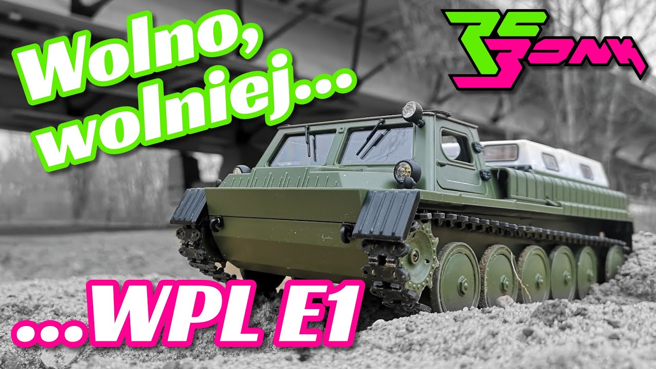 Bardzo ładny, ale bardzo powolny model - WPL E1 - prezentacja, unboxing ...
