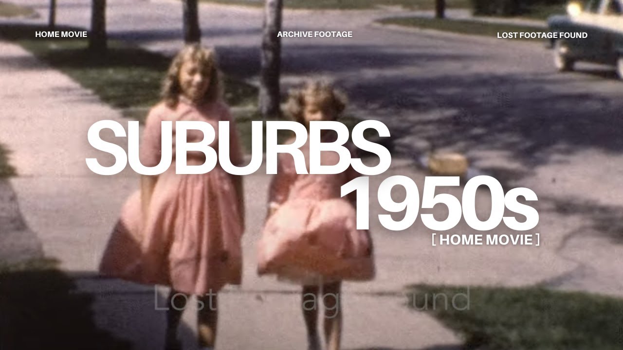 Archive footage of Suburbs | 1950s home movie film - YouTube