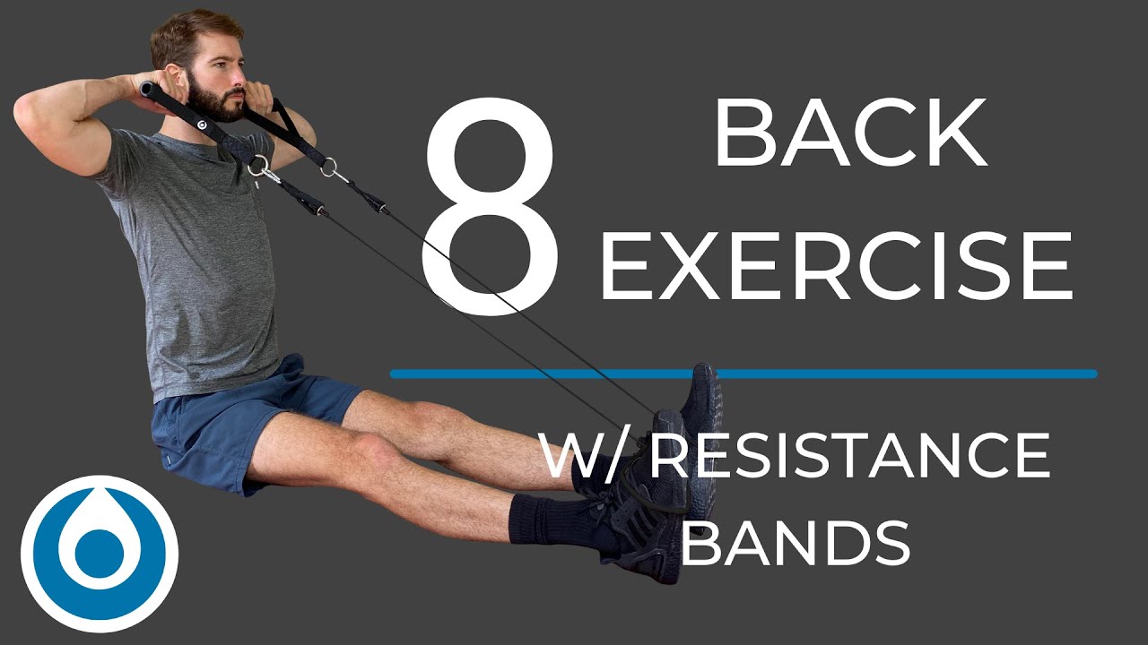 8 Back Exercises With Resistance Bands - NO DOOR ATTACHING - YouTube