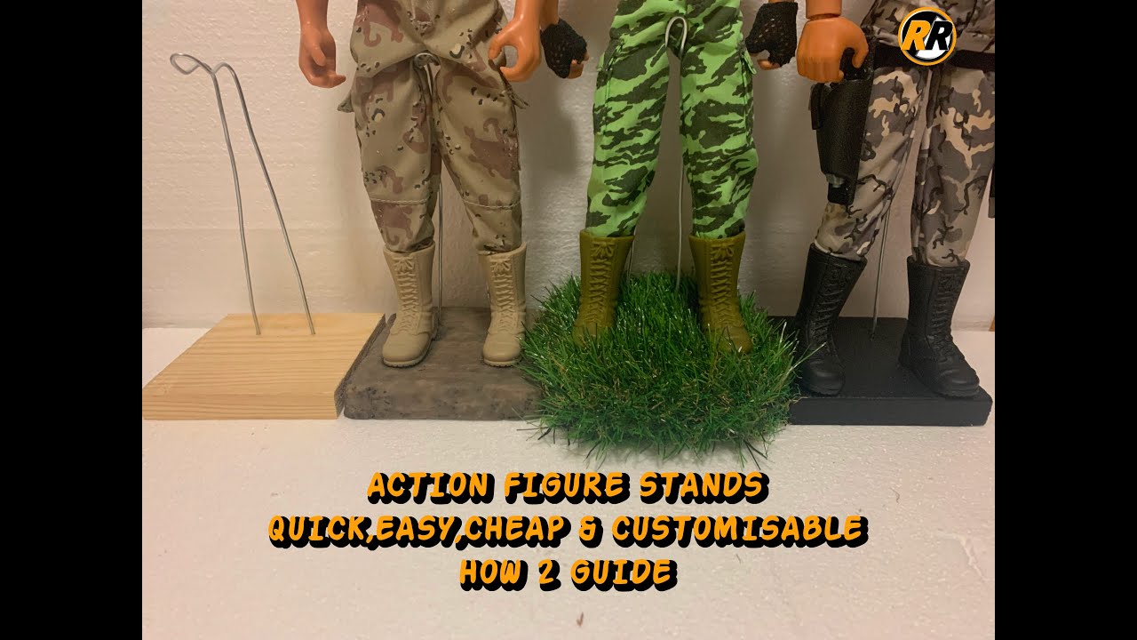 Action Figure stands, quick, easy and cheap. A how too guide - YouTube