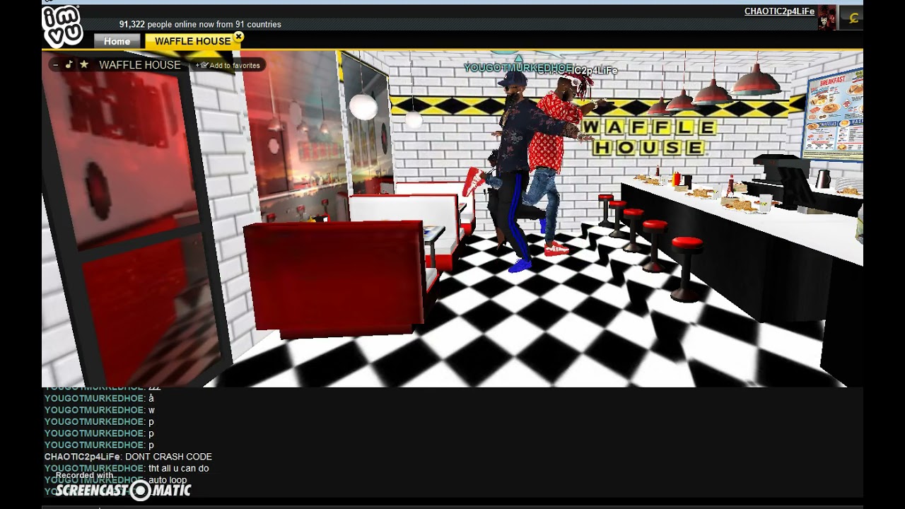IMVU..GRAMPA HAT WEARING YOUGOTMURKEDHOE BACK DOWN AND CRASH ROOM - YouTube