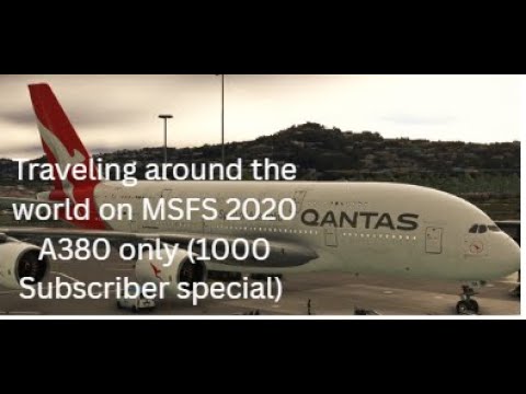 Day 3 of traveling around the world on msfs 2020 with the A380 only ...