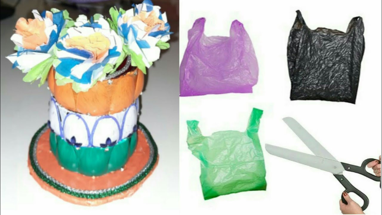 how to make flower with waste materialArt With Creation - YouTube