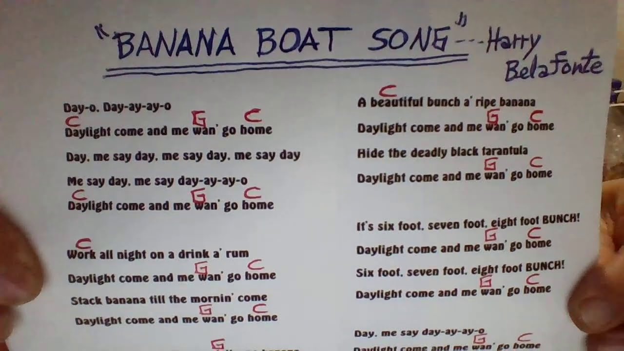 BANANA BOAT SONG Harry Belafonte COVER - YouTube