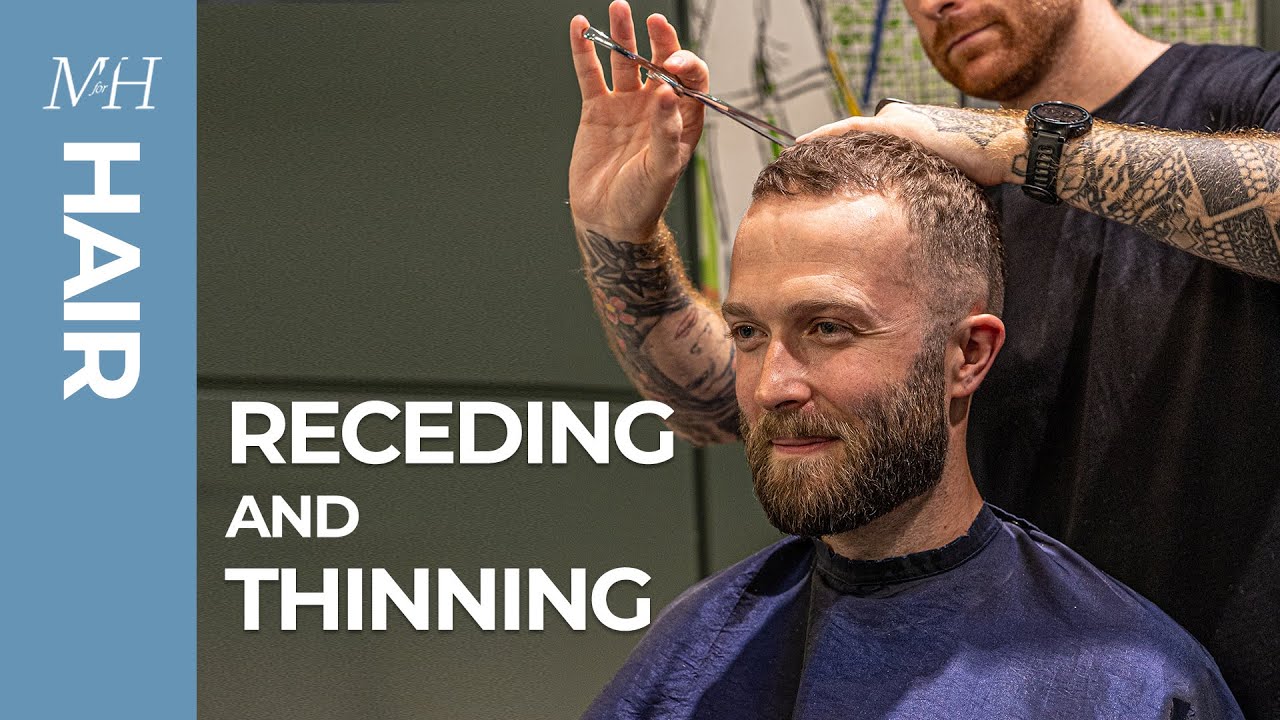 Haircut For Receding and Thinning Hair - YouTube