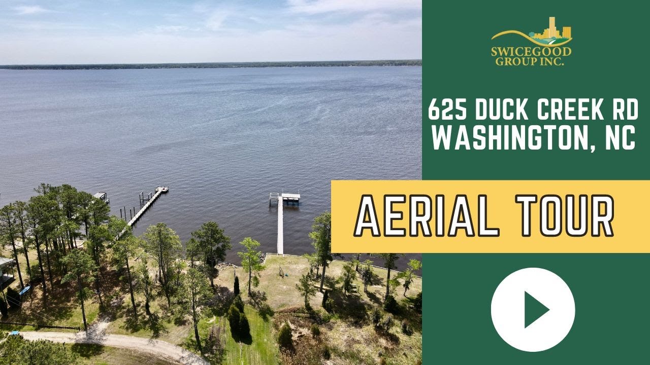 Aerial Tour - Pamlico River Waterfront Lot - YouTube