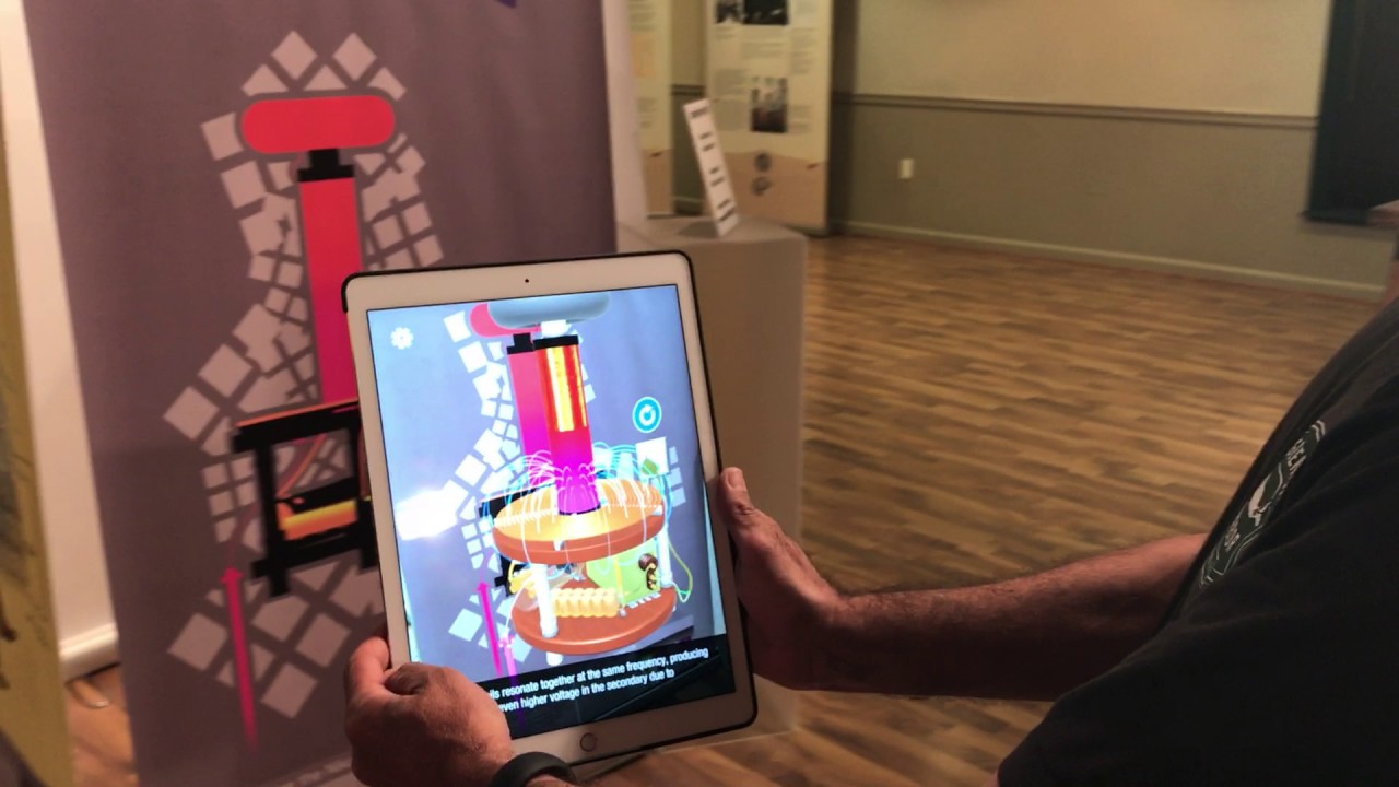 Nikola Tesla AR app and the Tesla: Past, Present, Future Exhibit - YouTube