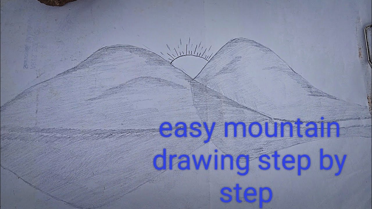 esay mountains drawing for beginners & students #simple #art#basic # ...