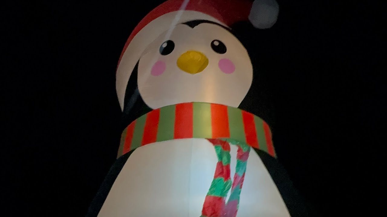 Gemmy 20ft inflatable penguin - YouTube