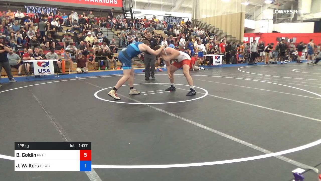125 Kg Quarterfinal Ben Goldin PRTC Vs Jarrett Walters Husky Elite ...