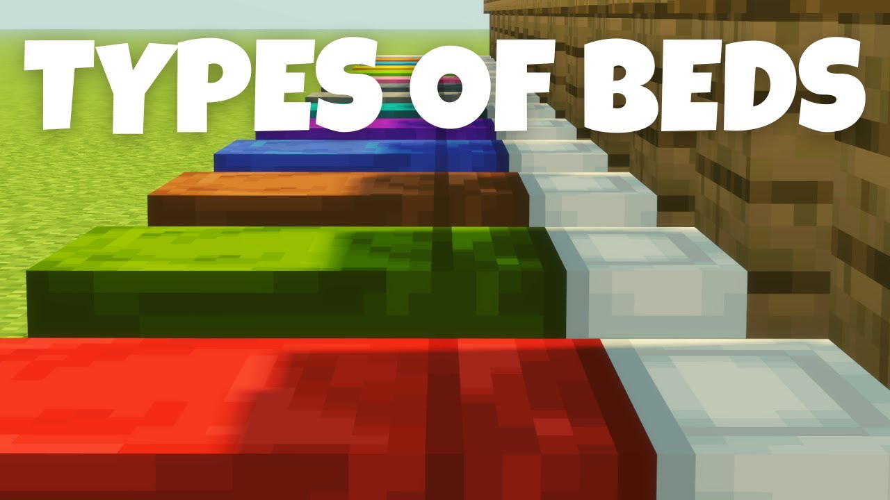 Types of beds in Minecraft - YouTube