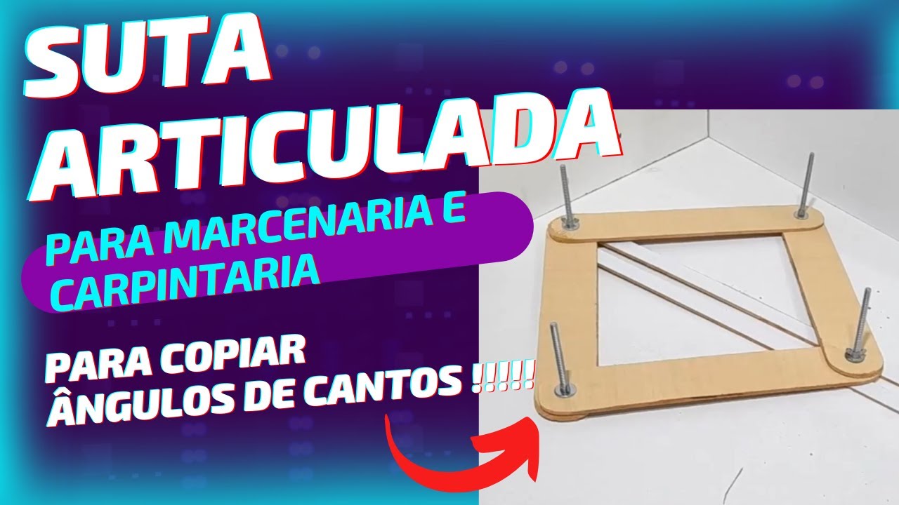 Como fazer uma Suta Caseira de madeira copiar ângulo suta marcenaria ...