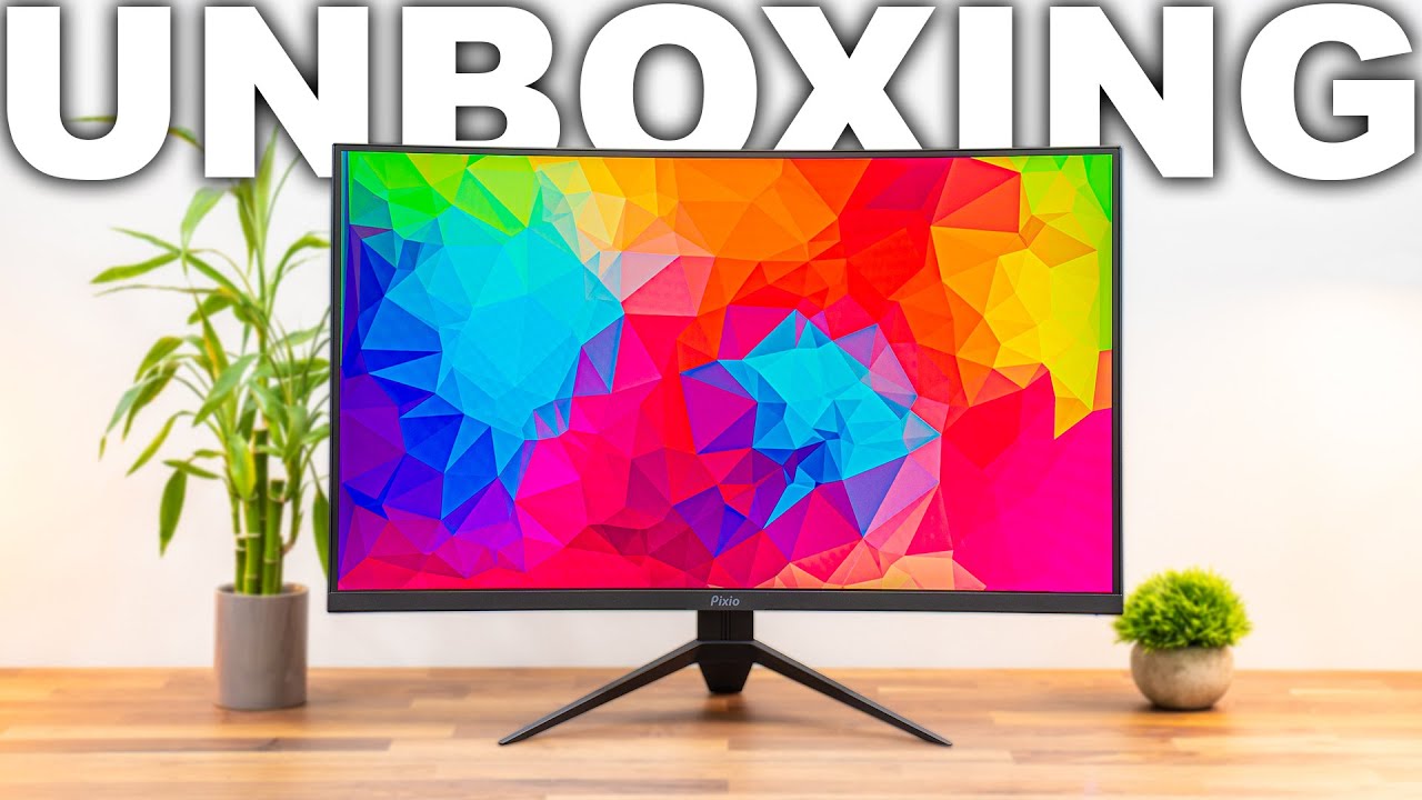 Pixio PXC327 Advanced Gaming Monitor Unboxing - YouTube