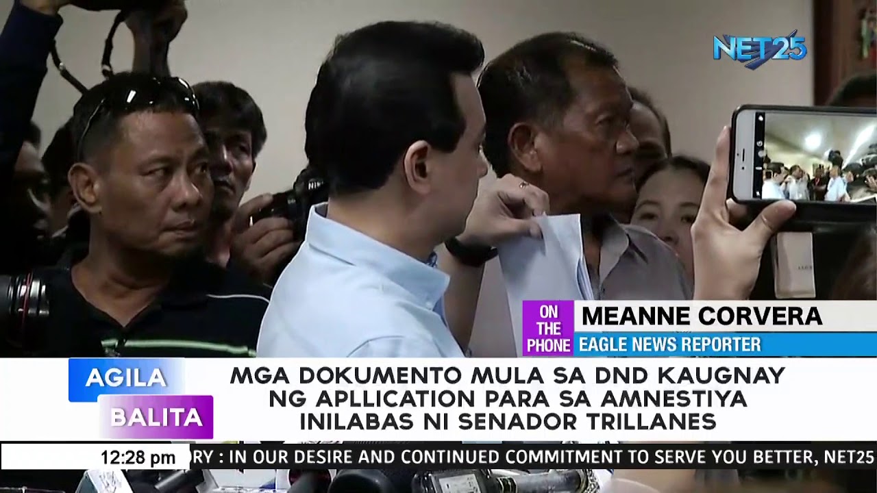 Documents Trillanes said are proof he applied for amnesty for the ...