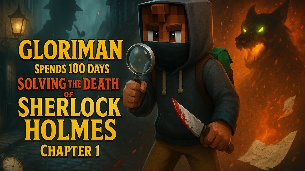 MINECRAFT ASMR | GLORIMAN SPENDS 100 DAYS SOLVING THE DEATH OF SHERLOCK HOLMES CHAPTER 1 PART 3 ...