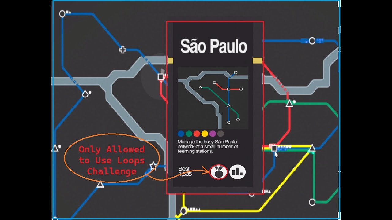 Mini Metro. Challenge Time Sao Paulo. - YouTube