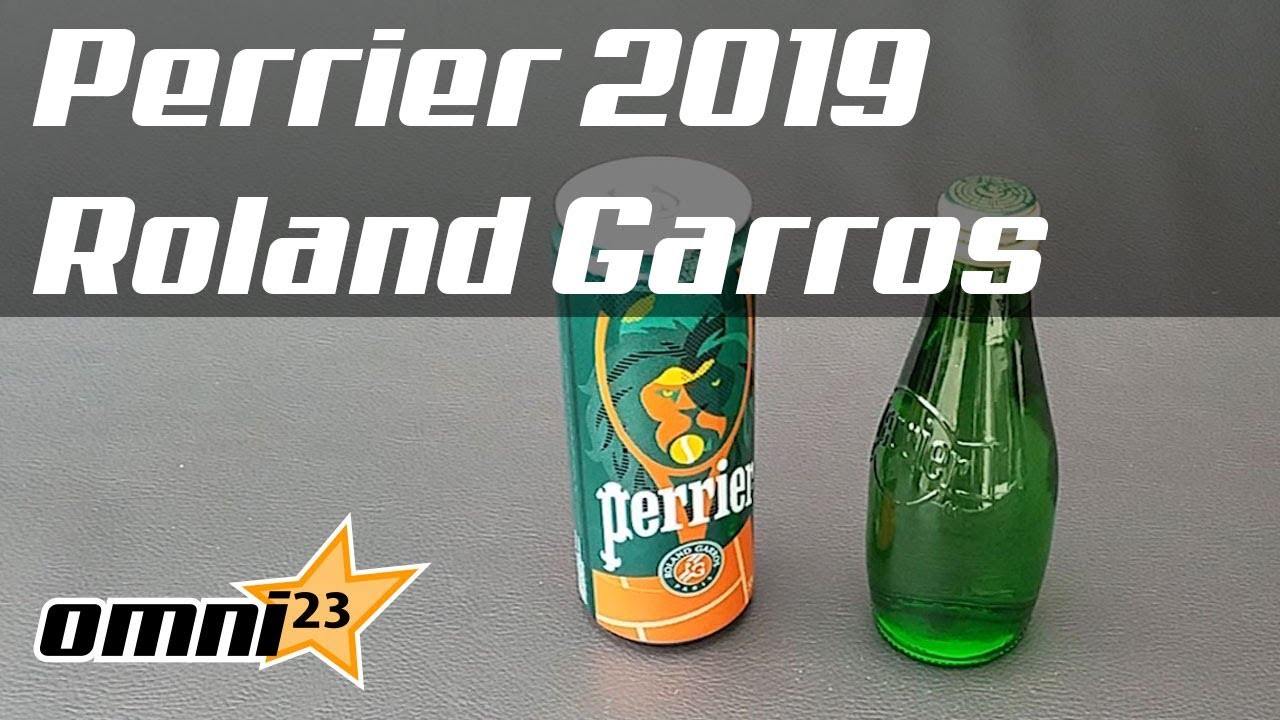 Perrier 2019 Roland Garros : can + bottle - YouTube