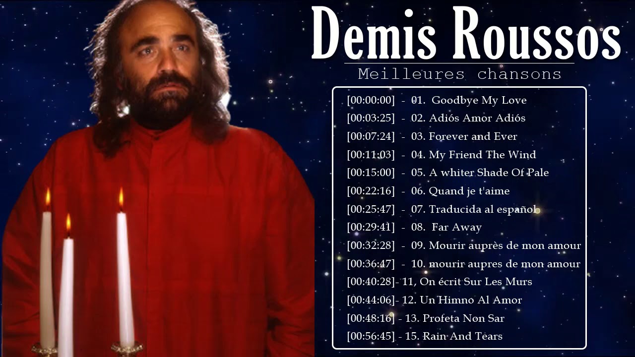 Demis Roussos Best Songs - Demis Roussos Greatest Hits Full Album - YouTube