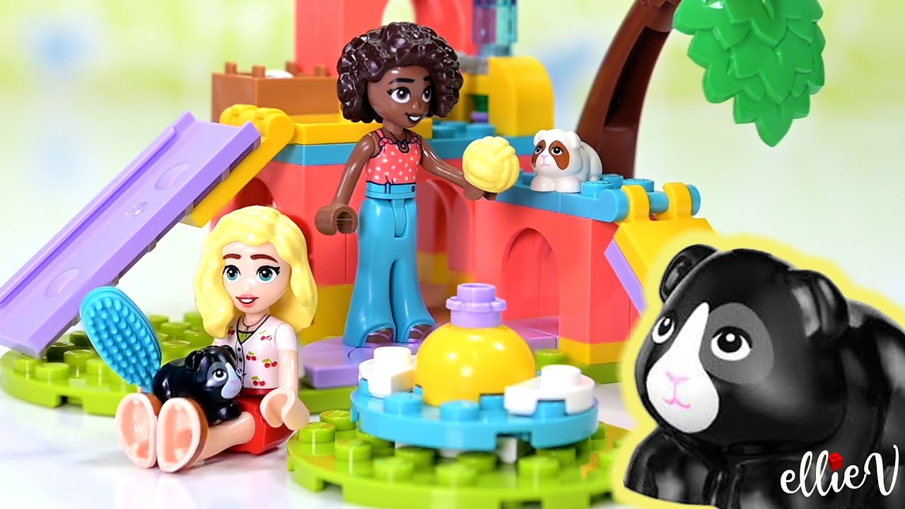 New guinea pigs! LEGO Friends Guinea Pig Playground build & review ...