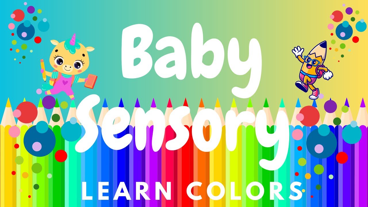 Learn Colors 🌈 | Bright & Fun Baby Sensory Video with Upbeat Music ...