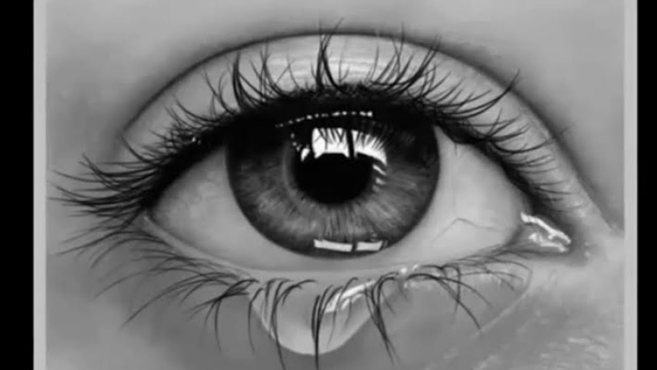 Realistic Eye tutorial for beginners(without white gel pen) - YouTube