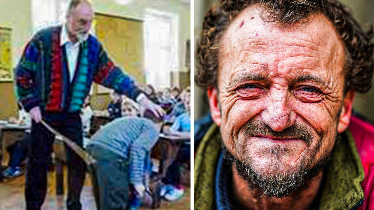 Guy looked at the homeless man and realized that it was his math ...