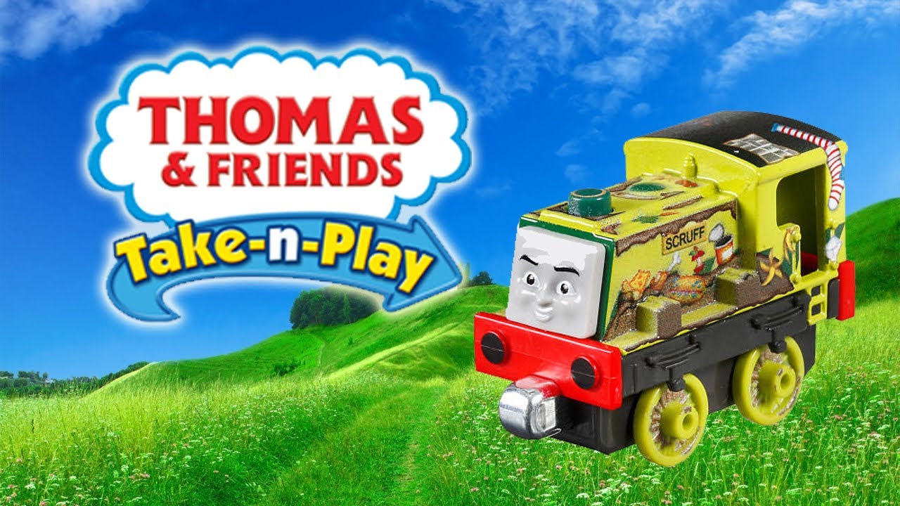 Thomas and Friends Take n Play Smelly Scruff the Scruncher unboxing ...