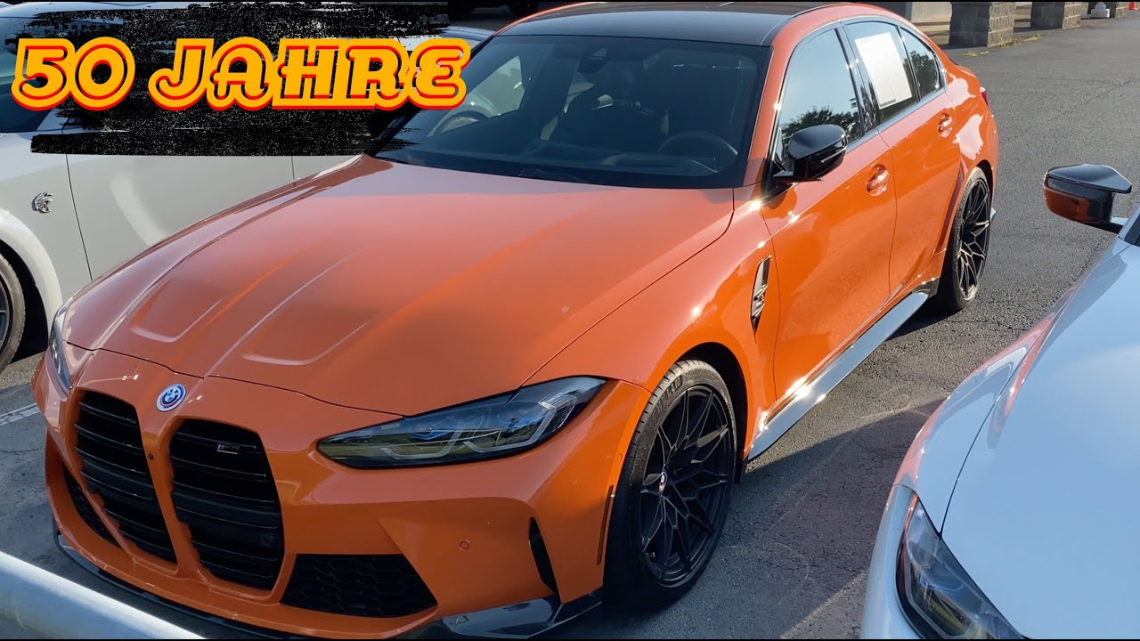 2023 Fire Orange G80 BMW M3 Competition Edition 50 Jahre - YouTube