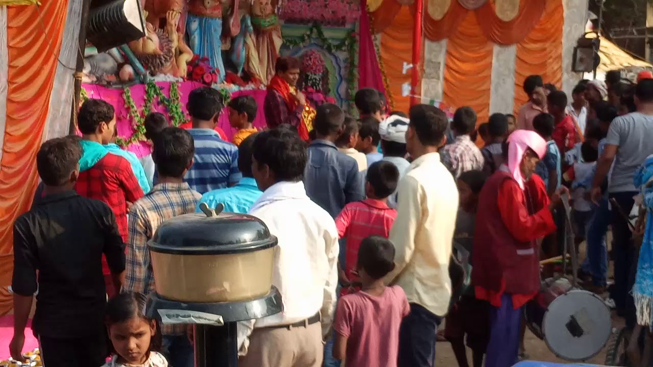 Halchal camate durga puja ratsar ballia 2019 - YouTube