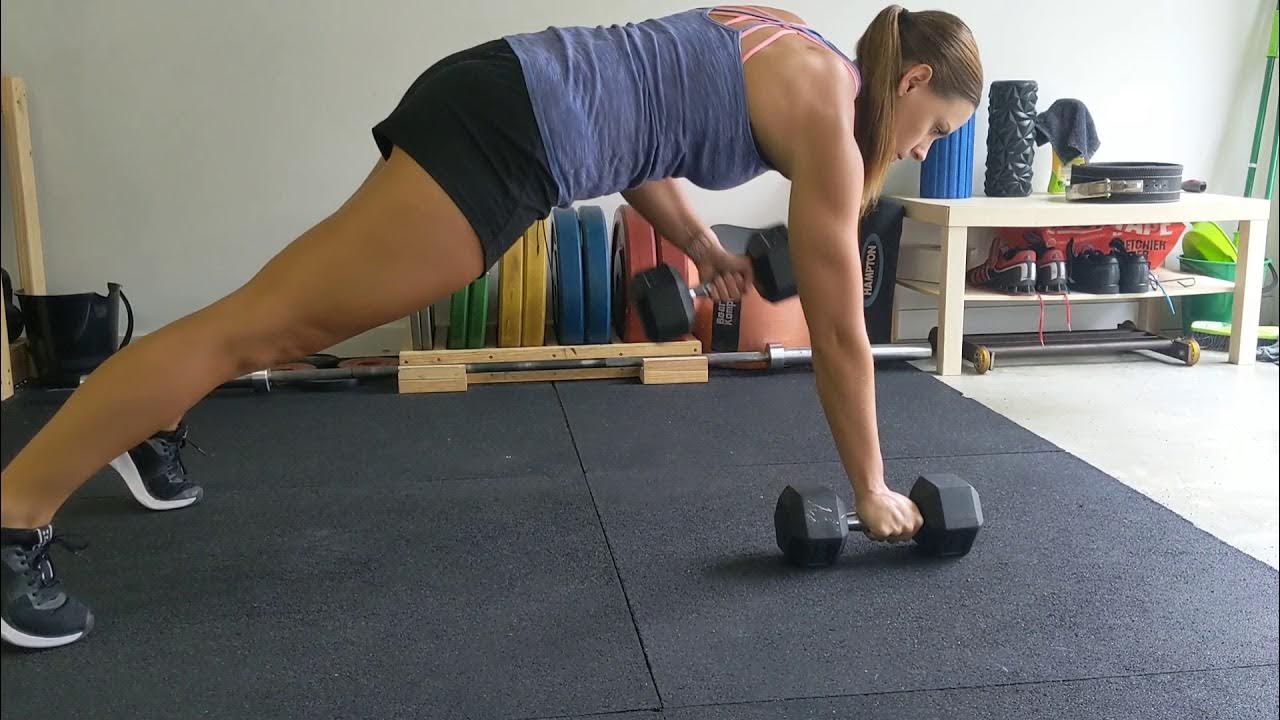 Dumbbell Plank Row - YouTube