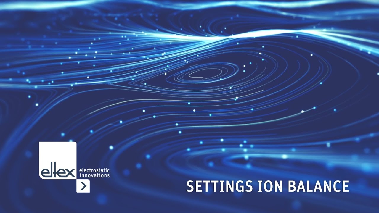 Setting the ion balance with the ELTEX PRO IONIZER - YouTube