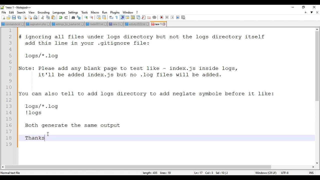 How Ignore Files Not The Directory In gitignore File YouTube How Ignore Files Not The Directory In gitignore File YouTube