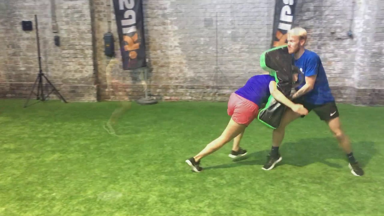 RUNNING - Tackle technique - YouTube
